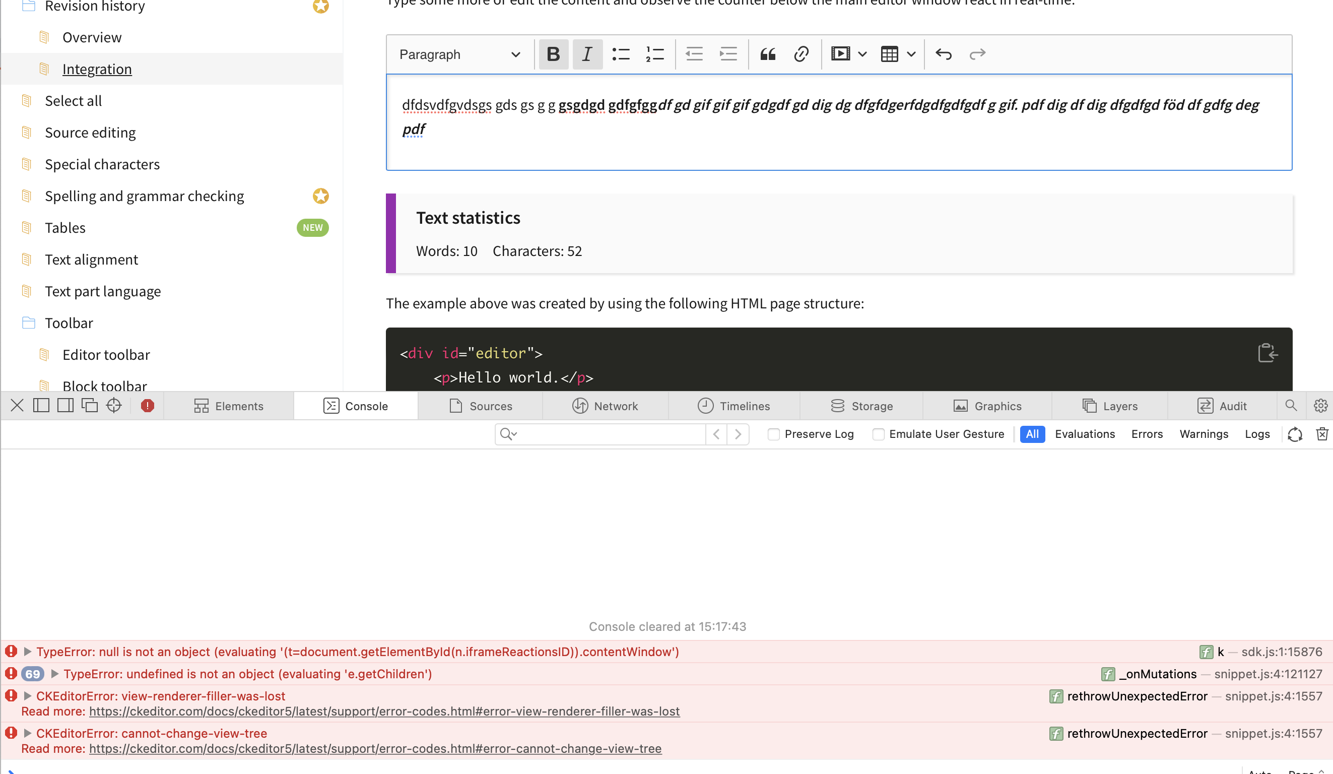 [Safari] Typing with check spelling option causes JavaScript error being thrown · Issue #11949 ...