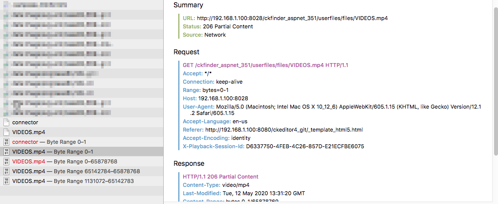 Video Files don't work on macOS and iOS Safari when sent through the connector · Issue #422 ...