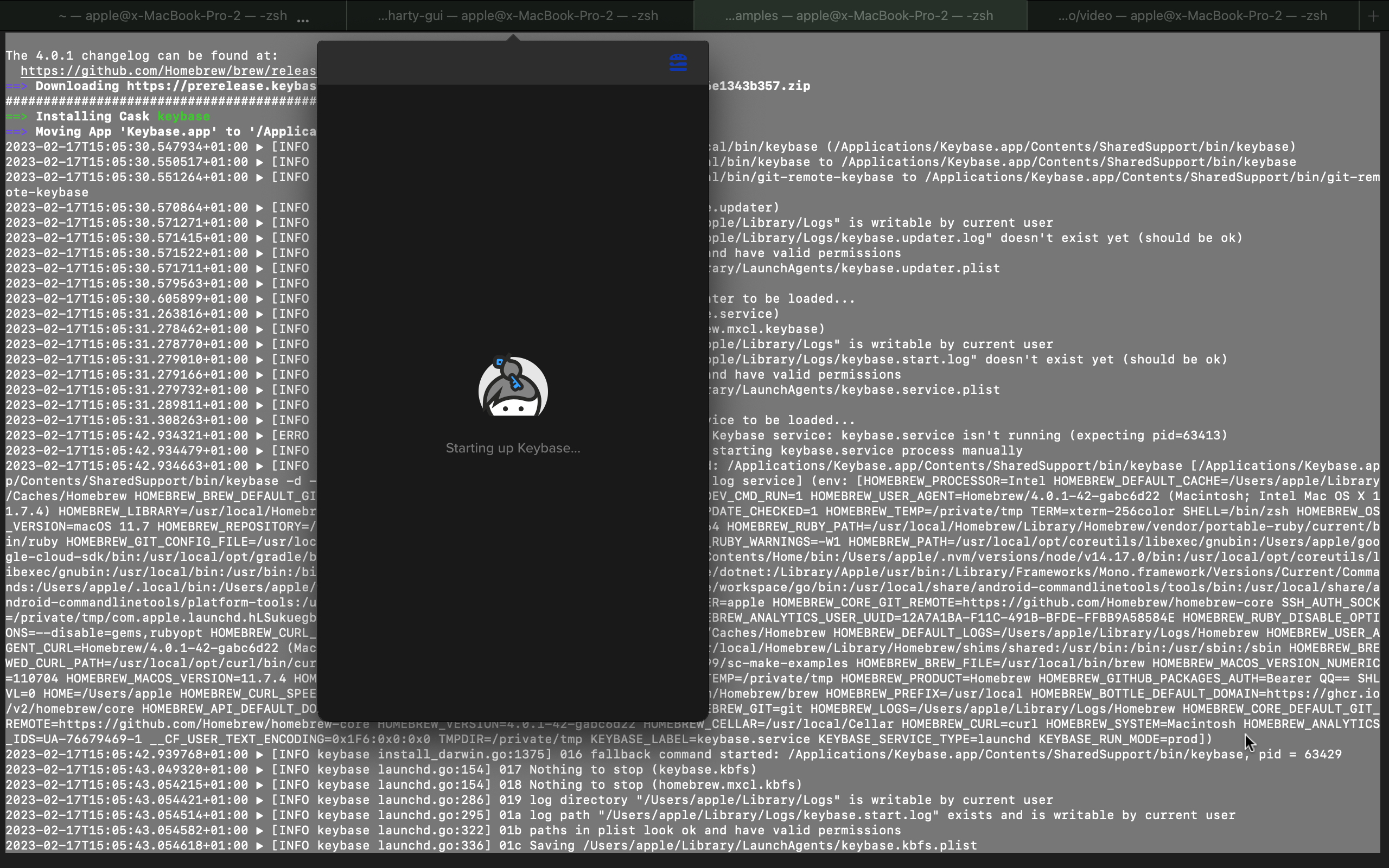 brew install but not starting up the gui · Issue #25514 · keybase/client · GitHub