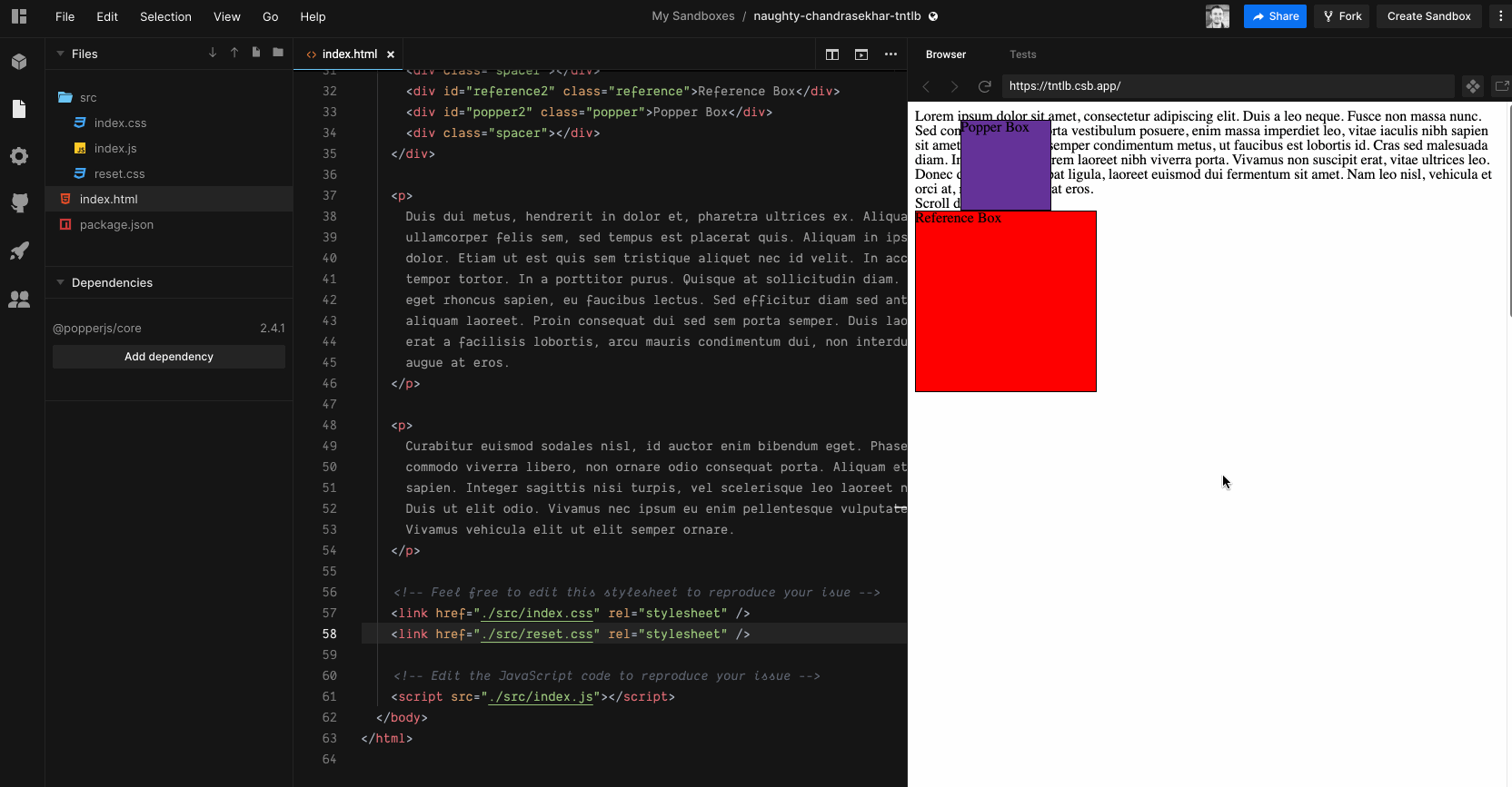Hide is always true beneath the initial height of the screen. · Issue #1127 · floating-ui ...
