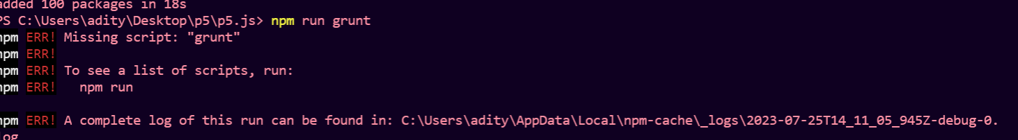 npm run grunt no longer works and needs to be updated to npx grunt · Issue #6285 · processing/p5 ...