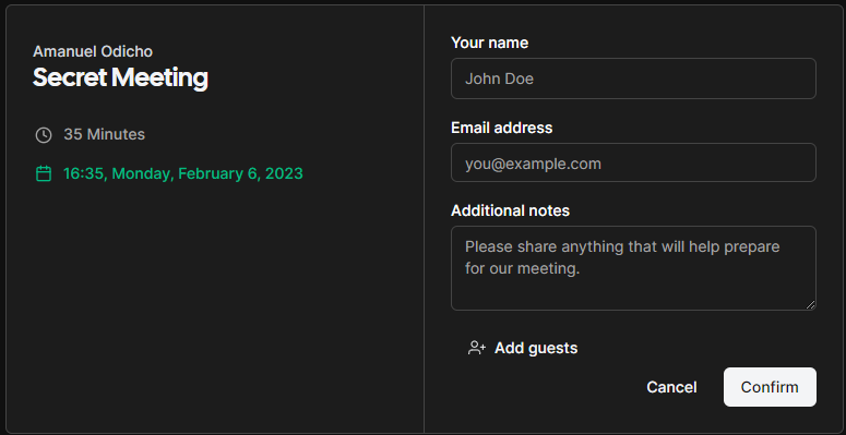 Calendar Shows Availability That Lets Attendee Book A Time That Goes Beyond The Set Availability 