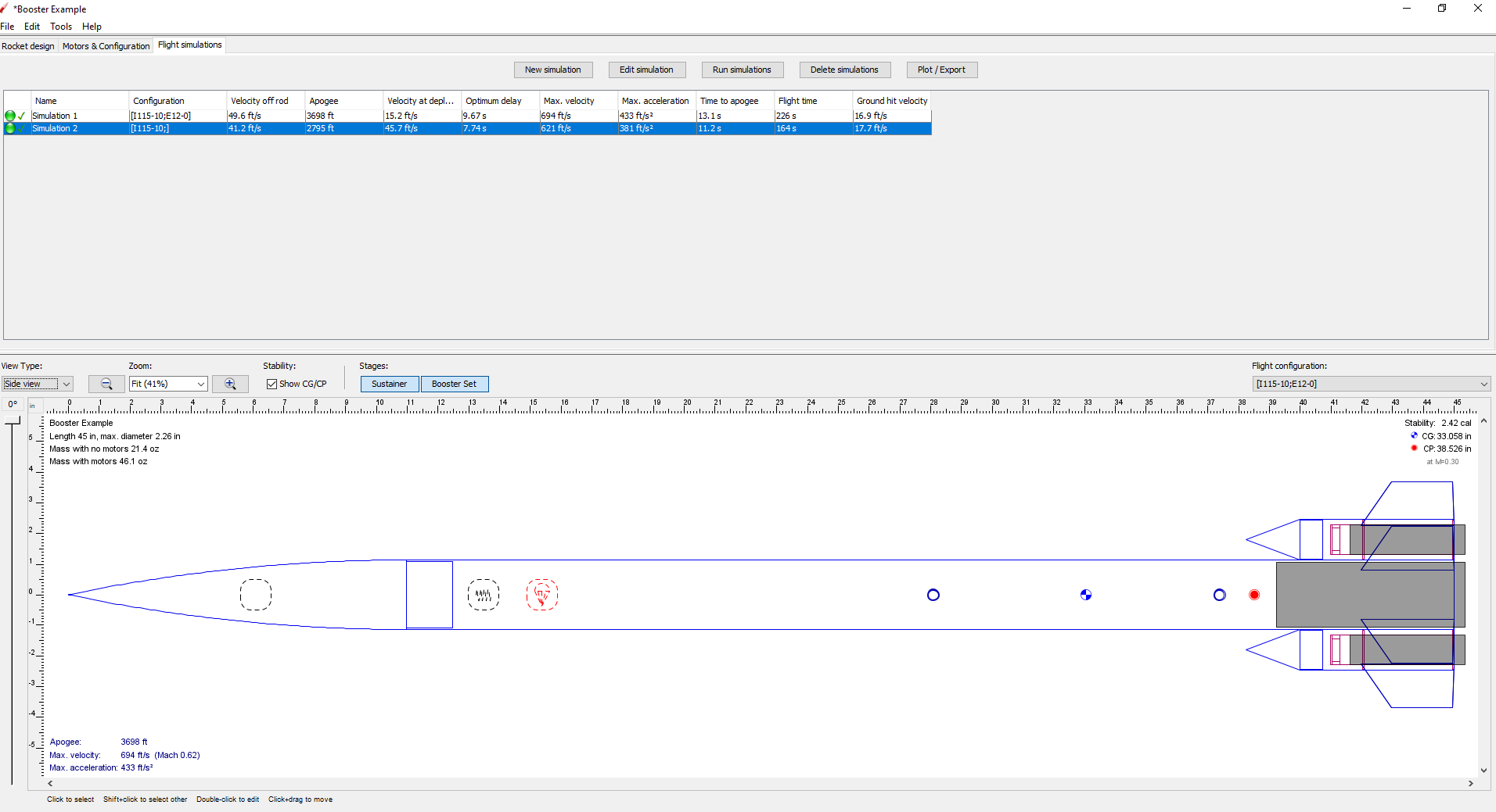 Simulation issues with boosters · Issue #1459 · openrocket/openrocket · GitHub