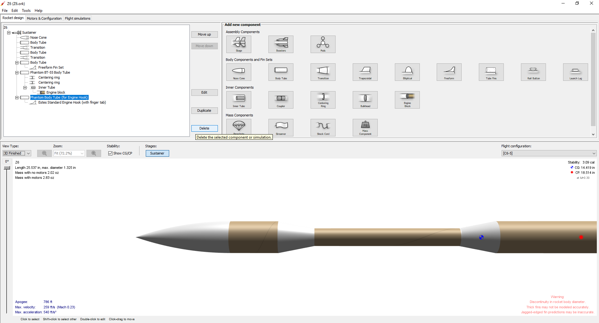 Fit not working in 3D view · Issue #1584 · openrocket/openrocket · GitHub