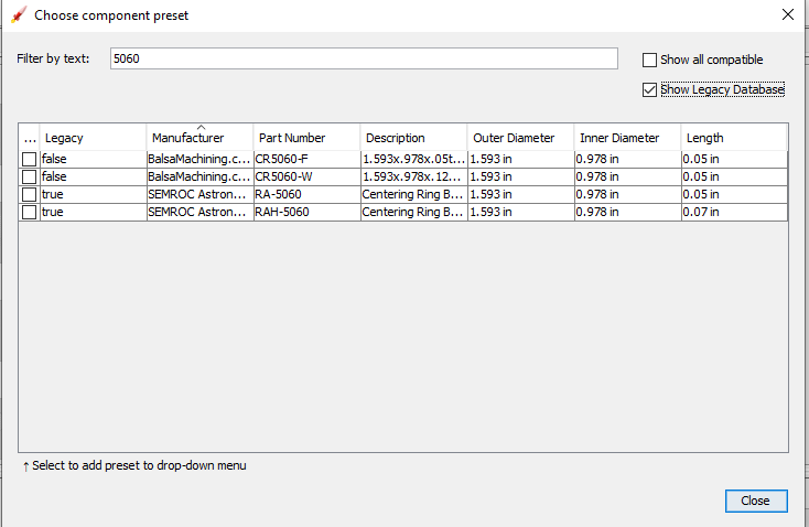Centering thickness is incorrect. · Issue #1668 · openrocket/openrocket · GitHub