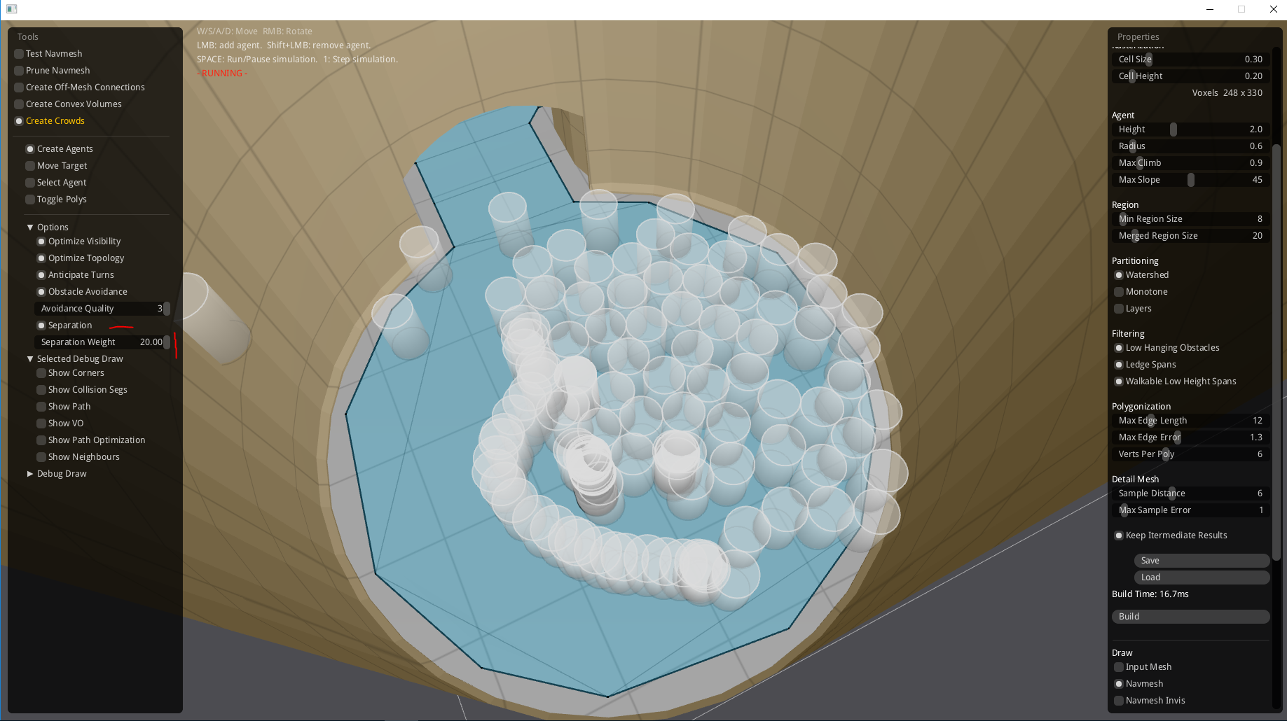 RecastDemo: agents overlapping · Issue #305 · recastnavigation/recastnavigation · GitHub