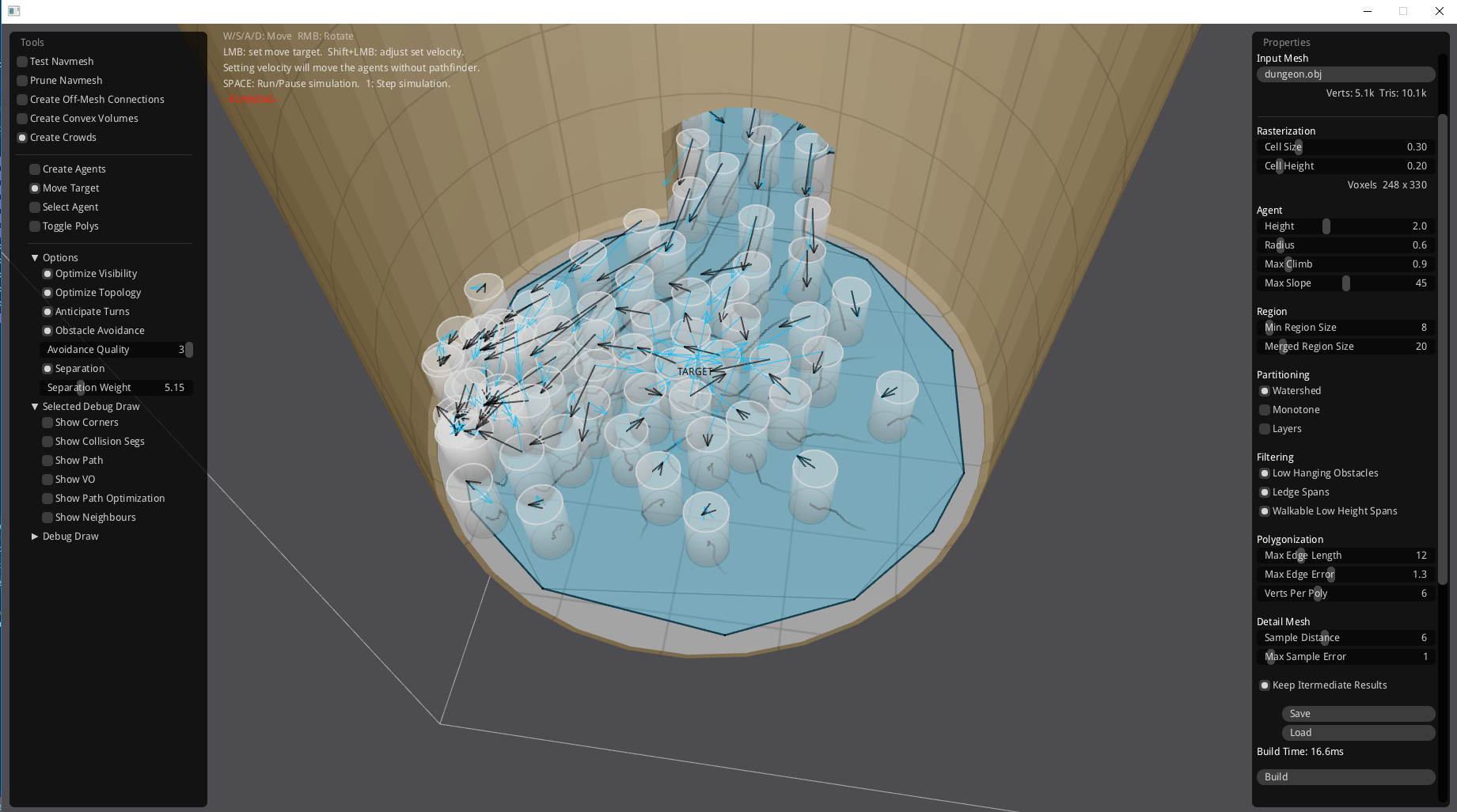 RecastDemo: agents overlapping · Issue #305 · recastnavigation/recastnavigation · GitHub