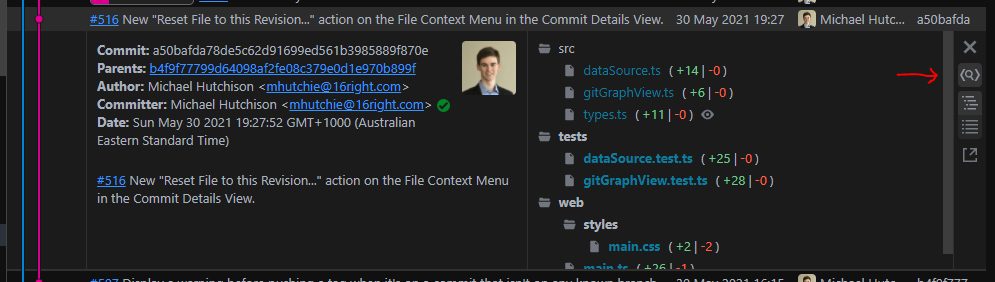 On click, highlight the selected line · Issue #569 · mhutchie/vscode ...