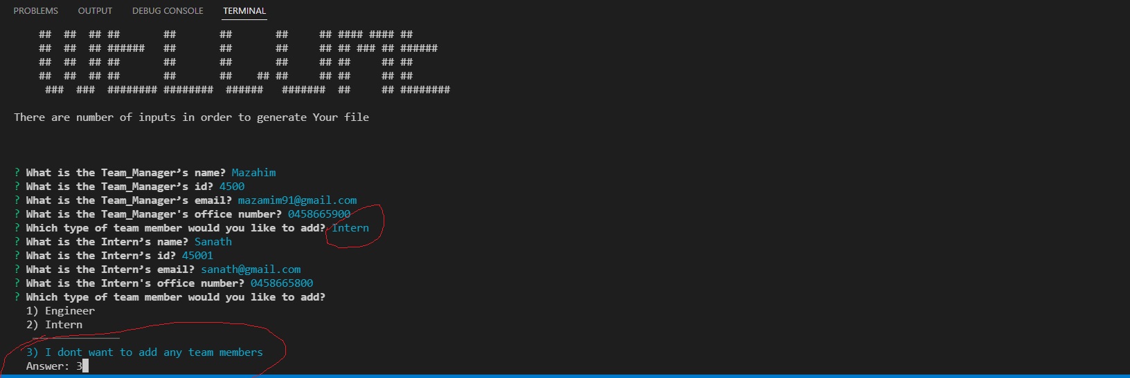 GitHub - mazamim/Team-Profile-Generator
