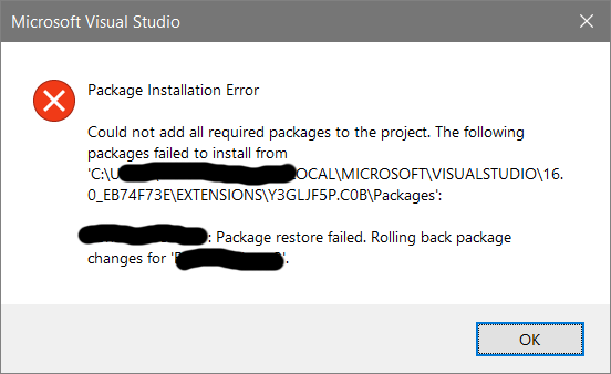 PackageRestore fails on nuget packages included in VSIX installer · Issue #9387 · NuGet/Home ...