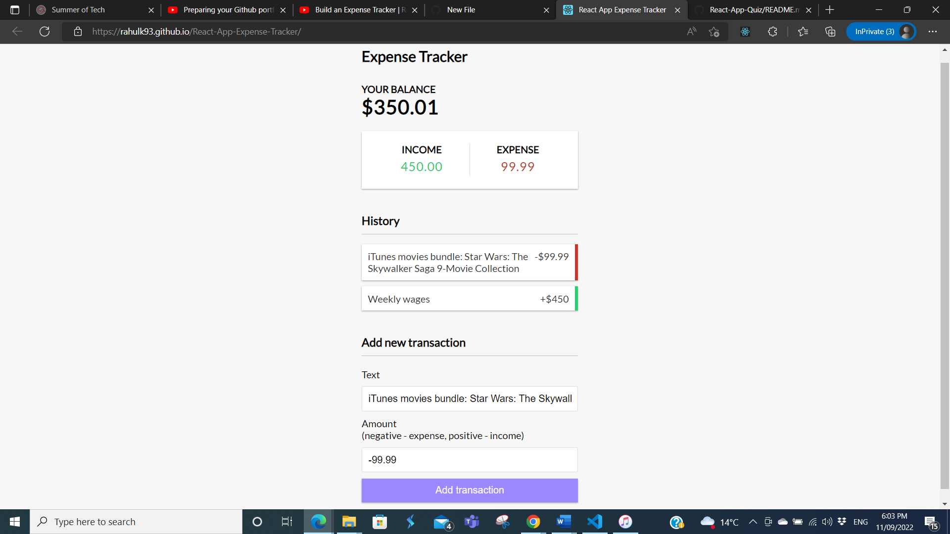 GitHub - rahulk93/React-App-Expense-Tracker: This repository is making Expense ReactJS web ...