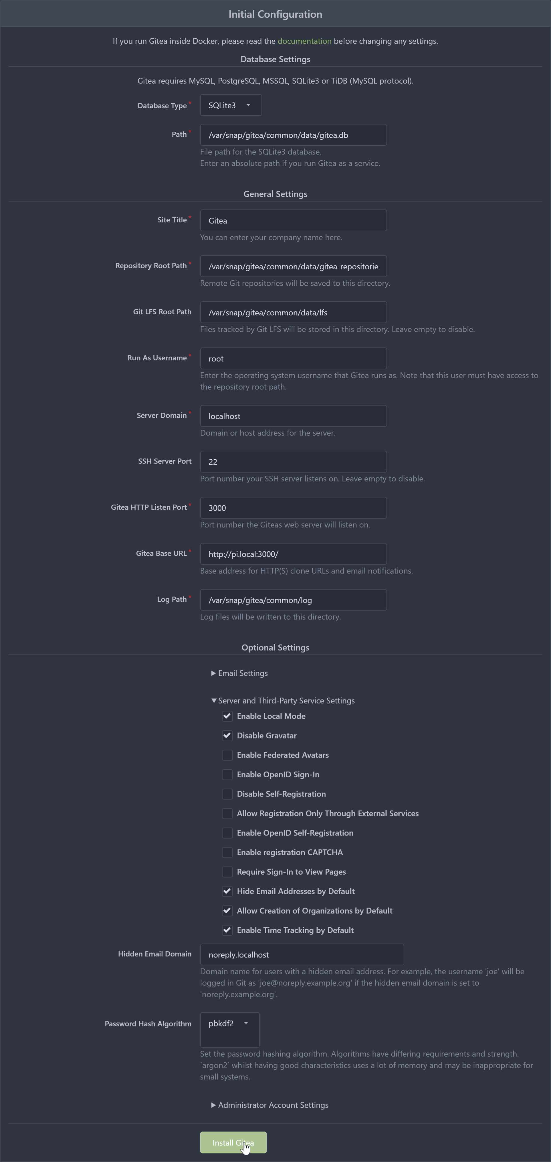 Can't view created repositories. (Error 500, Snap, Pi) · Issue #19313 · go-gitea/gitea · GitHub