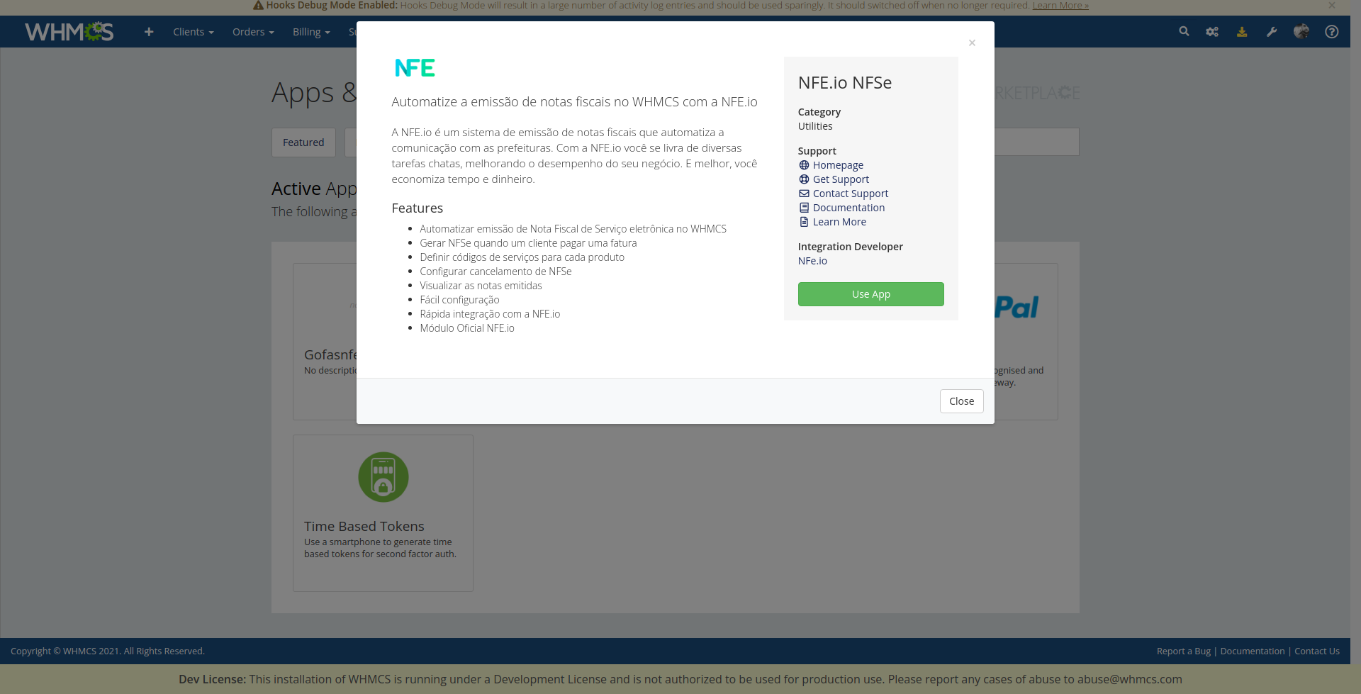 Adaptar o add-on para subir no Marketplace · Issue #71 · nfe/whmcs ...