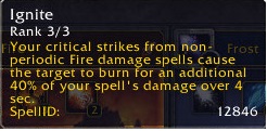 Fire Mage / Ignite's damage - Spell ID : 12846 · Issue #3183 ...