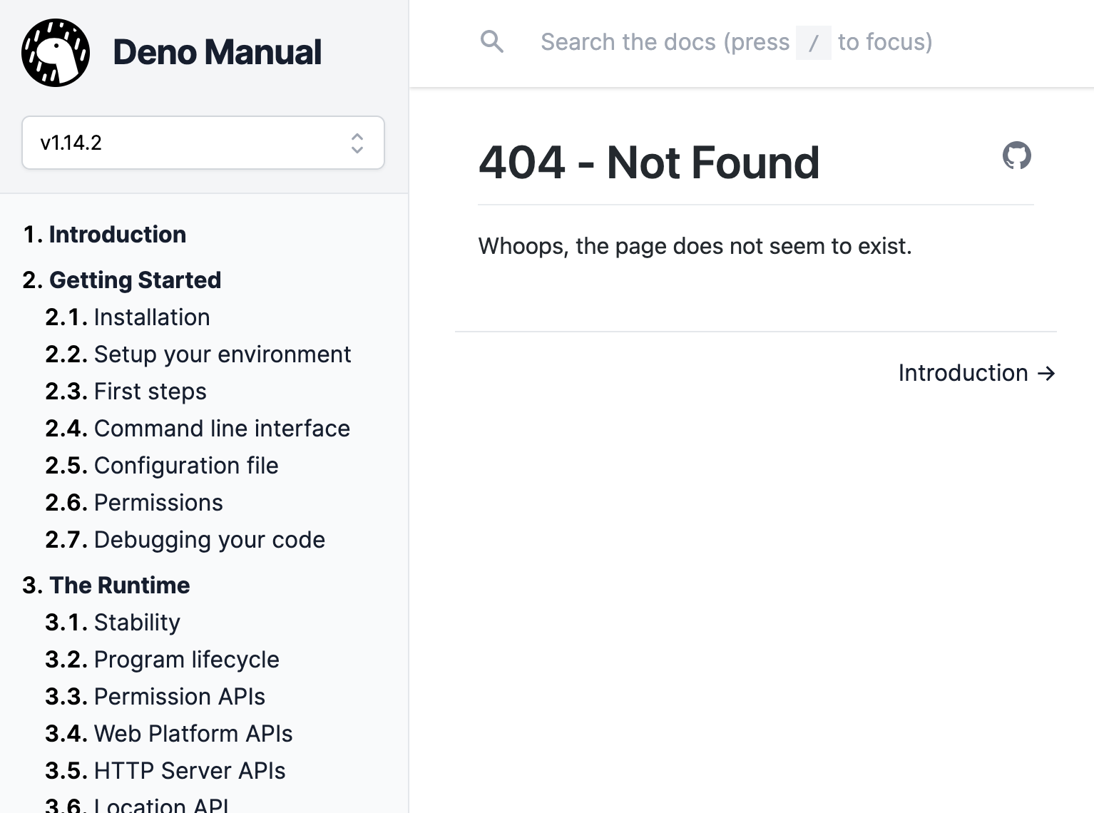 Page not found: "Using WebAssembly" · Issue #99 · denoland/manual · GitHub