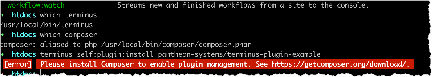 Unable to install plugins via terminus · Issue #2366 · pantheon-systems/terminus · GitHub