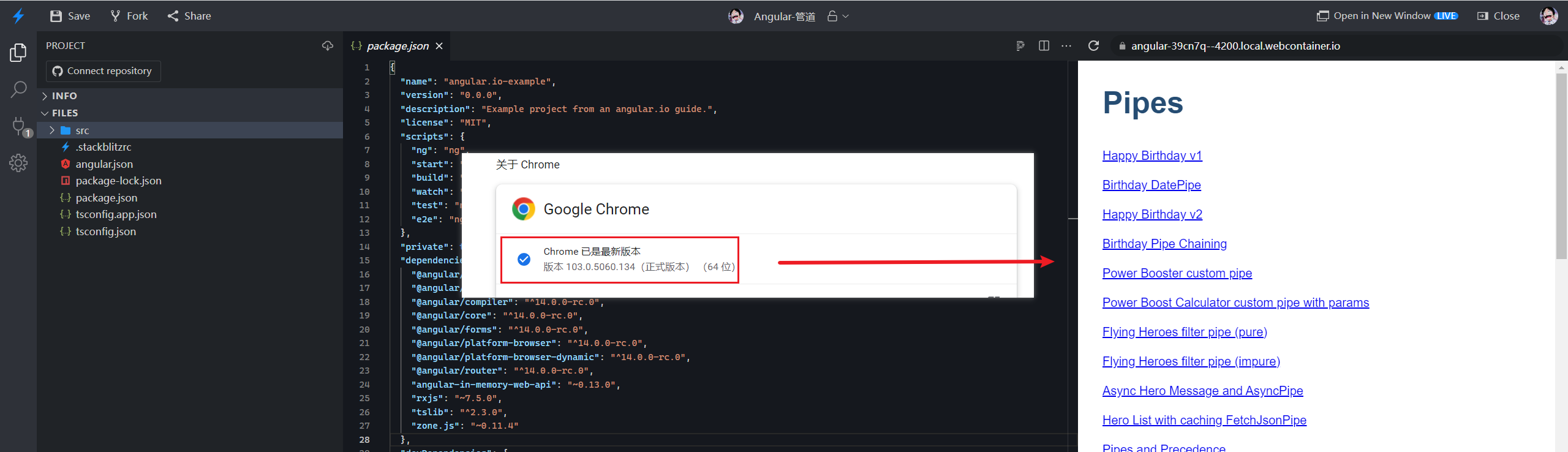 "Incompatible web browser" when using chrome · Issue #757 · stackblitz/webcontainer-core · GitHub