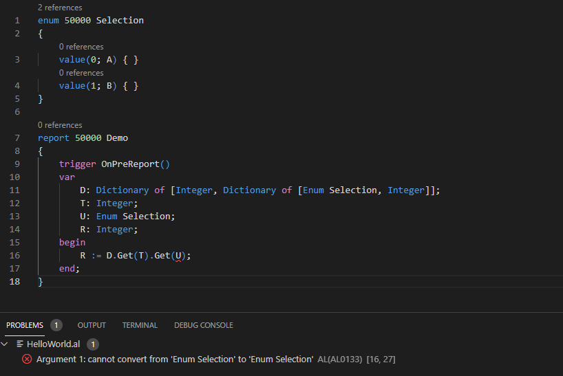 Using Enum as Dictionary Value fails with Error AL0133 · Issue #5692 ...