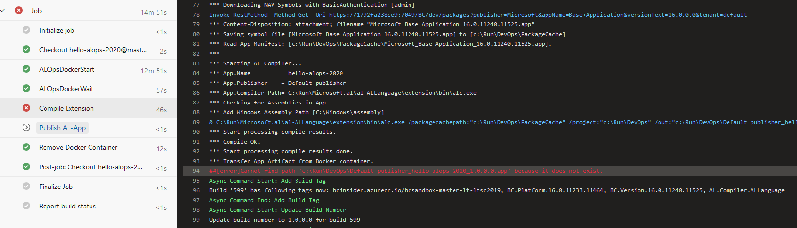 Build fails on compilation step (BC 16.0) · Issue #96 · HodorNV/ALOps · GitHub