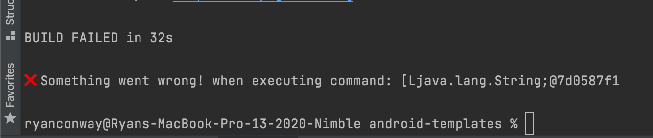 Fix: Print the error message correctly when a command fails to run · Issue #285 · nimblehq ...