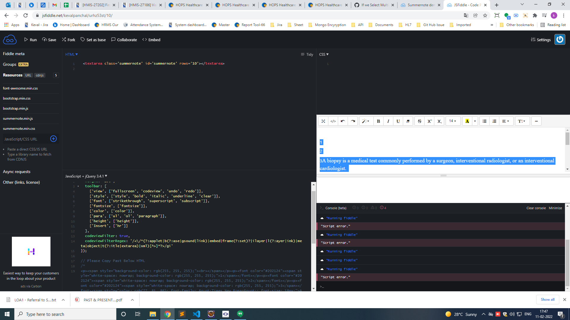 When we Copy paste From Word after that Font Size Change Not Work for ...