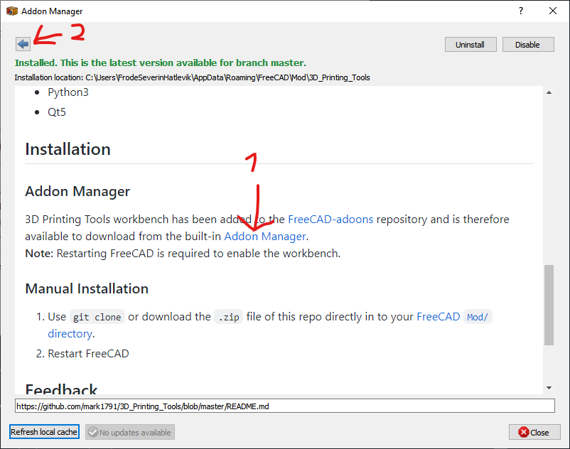 Issue Addon Manager Does Not Handle Links In The Webtools Addon Description Page Properly