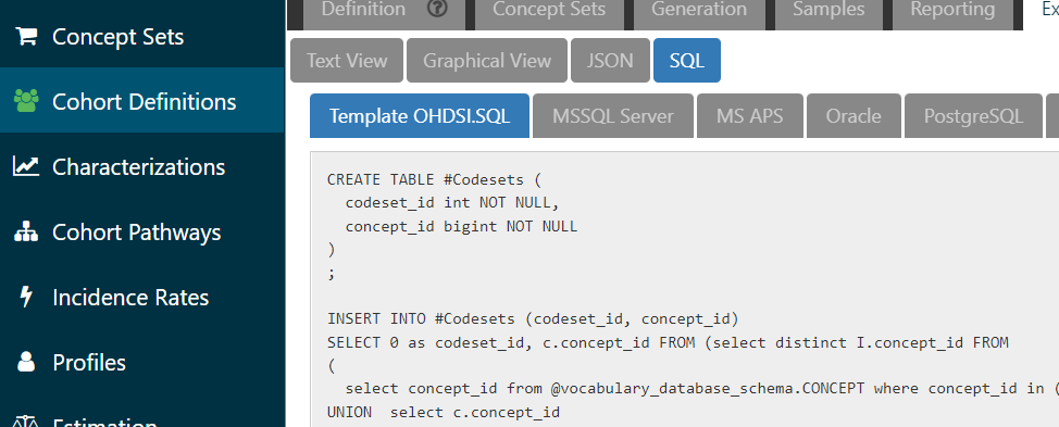 SqlRender Developer missing create table · Issue #2649 · OHDSI/Atlas · GitHub