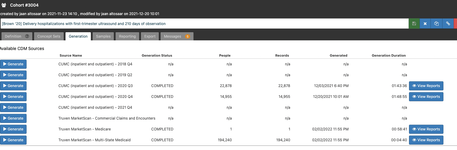 How to debug cohort generation for Truven Marketscan Medicare data ...