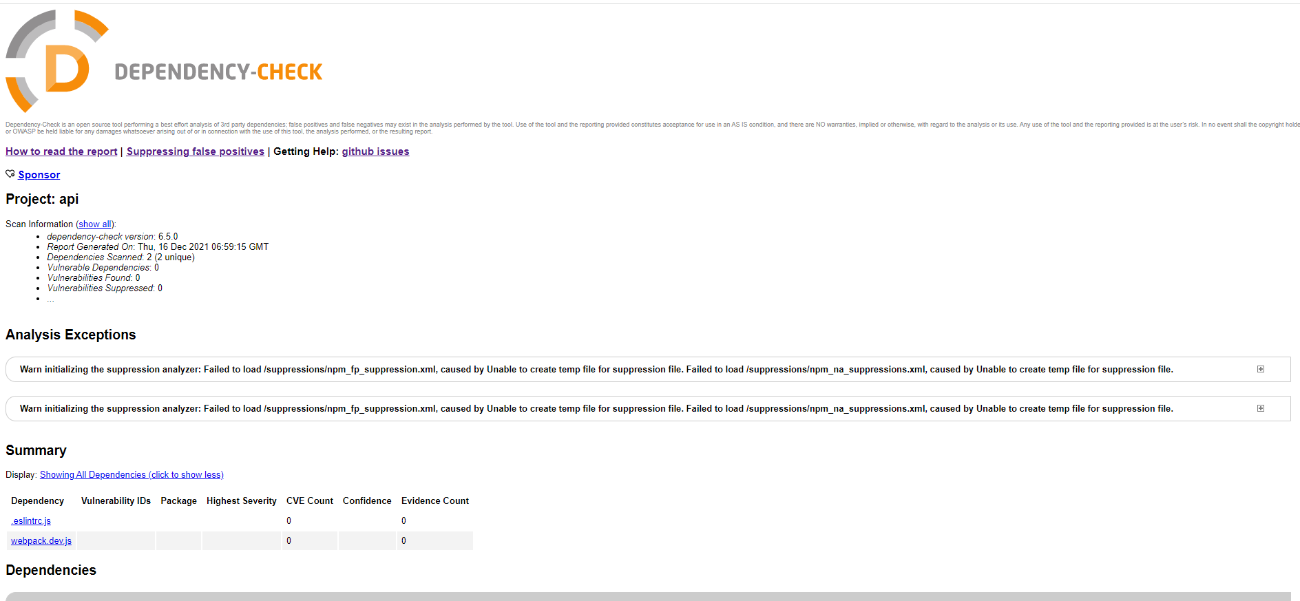 Image scan file not scan package.json · Issue #3892 · jeremylong/DependencyCheck · GitHub