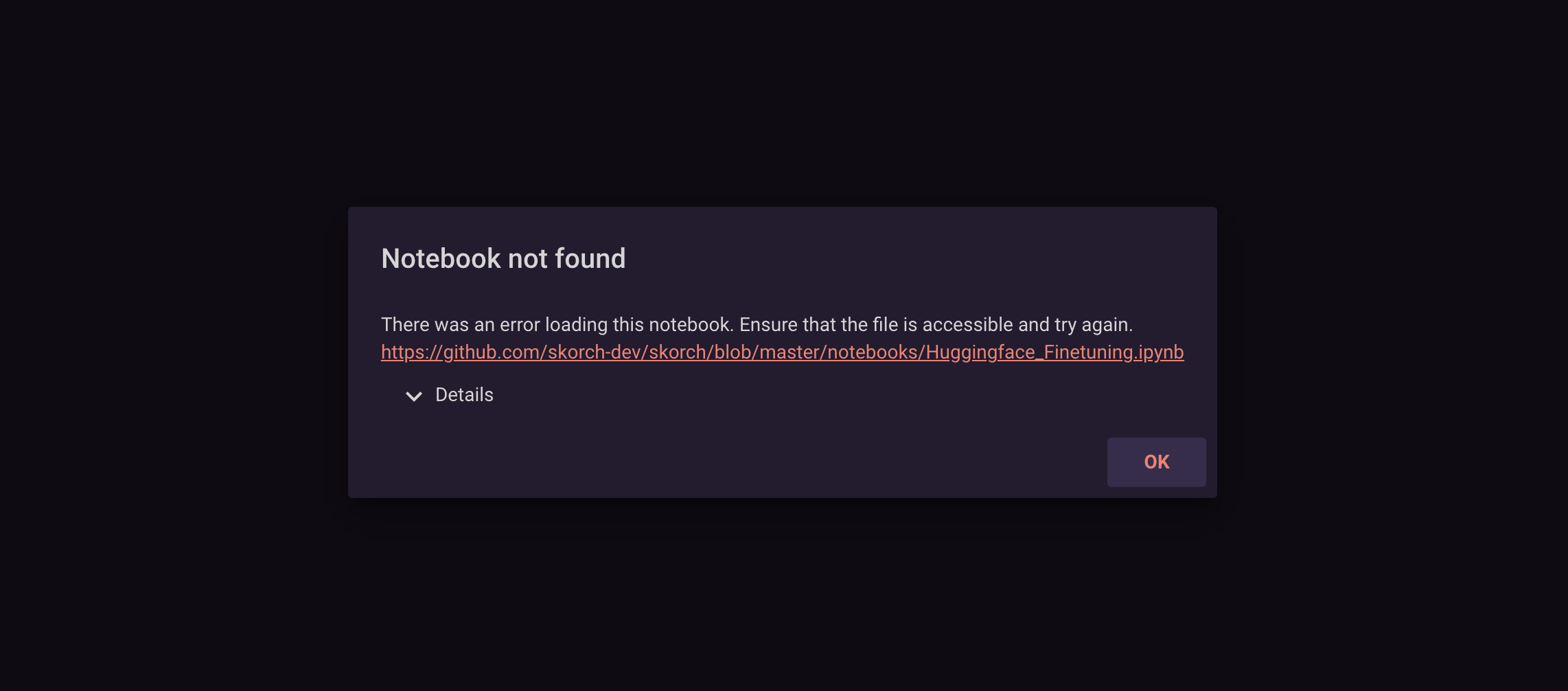Redirection from notebook example to Open in Colab doesn't work · Issue #893 · skorch-dev/skorch ...