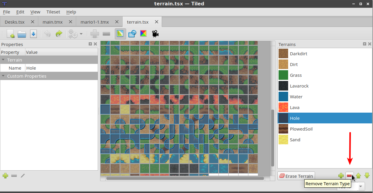 Cannot erase terrains · Issue #1841 · mapeditor/tiled · GitHub