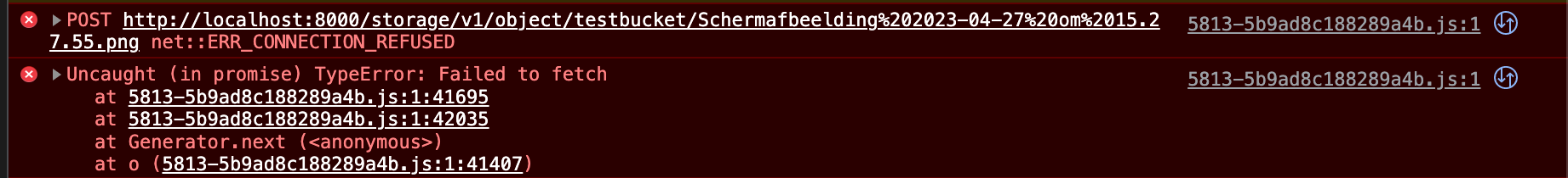 Error when trying to upload files to Storage thru the Studio [Self-hosted] · Issue #14164 ...