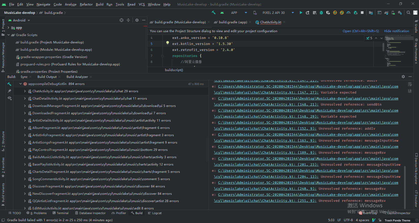 Android studio 4.1.3报错 · Issue #94 · caiyonglong/MusicLake · GitHub