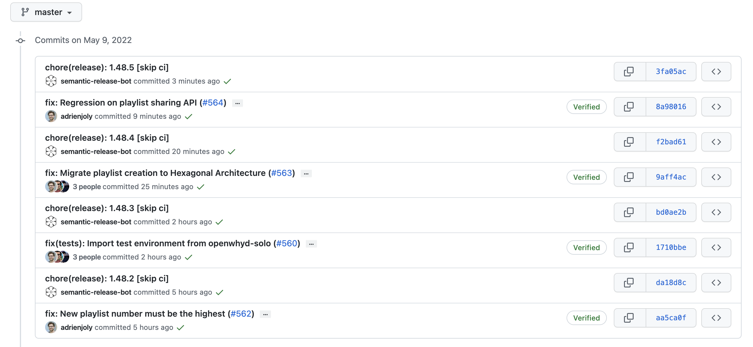 SHODAY 2022-05-09 · Issue #559 · openwhyd/openwhyd · GitHub