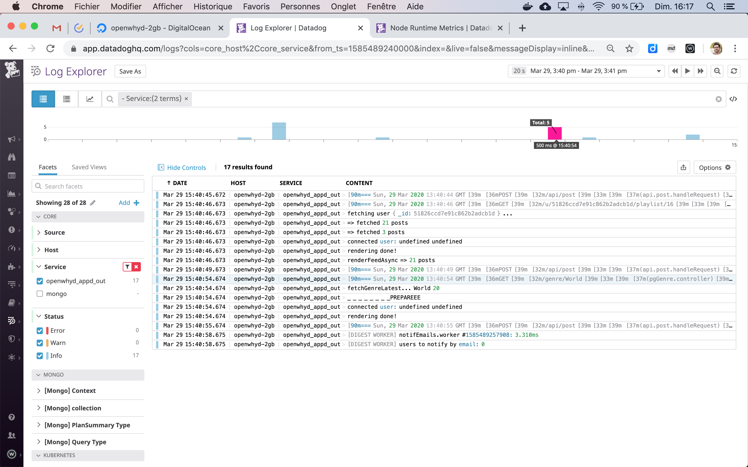 Mongodb cluster server crashes with "out of memory" error when ...