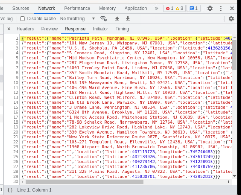Chunked Data From Server Side Streaming Is Coming In Network Response Preview Tab Once All The
