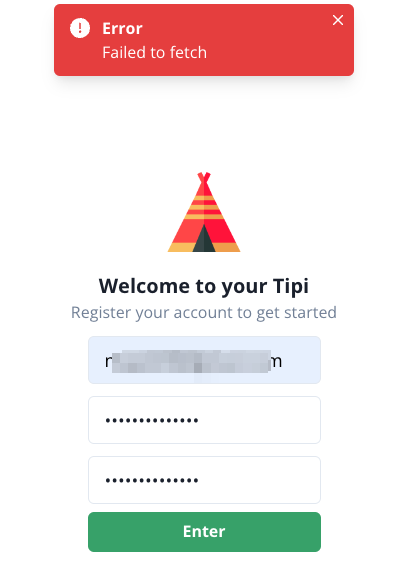 [bug] Tipi Dashboard Reprompts Registration When Accessed With Tailscale · Issue 215 · Runtipi
