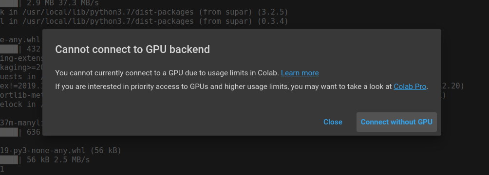 Unable to run GPU runtime despite upgrading to Colab Pro · Issue #2348 · googlecolab/colabtools ...