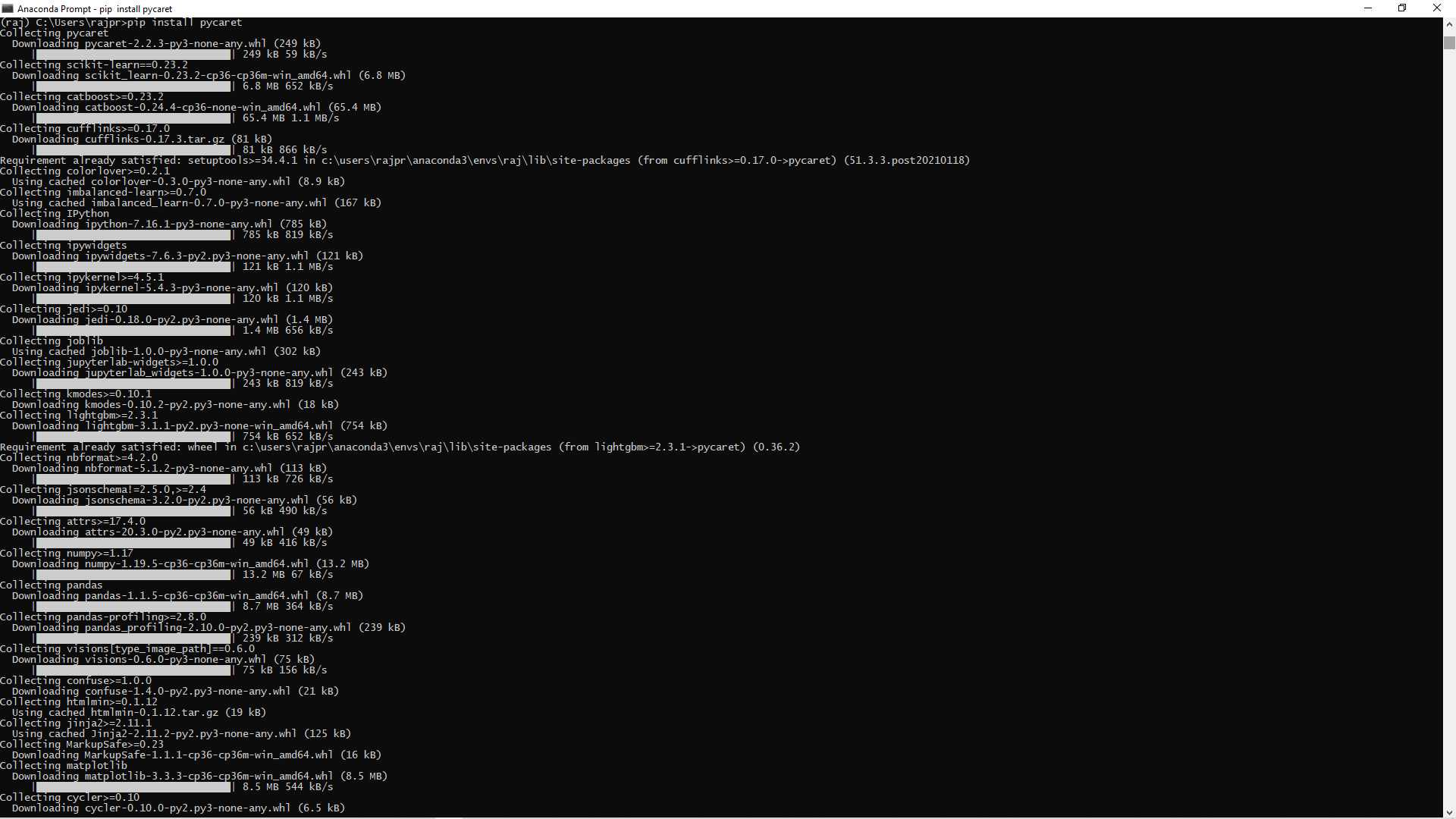 Error Command Errored Out With Exit Status 1 · Issue 964 · Pycaretpycaret · Github