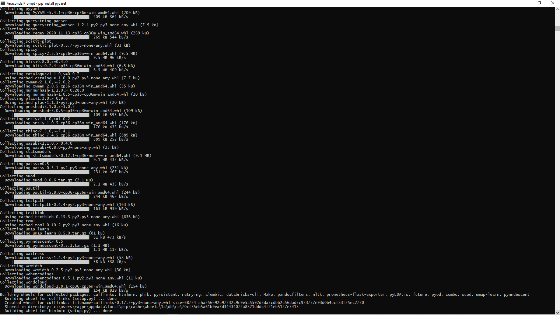 ERROR: Command errored out with exit status 1: · Issue #964 · pycaret/pycaret · GitHub