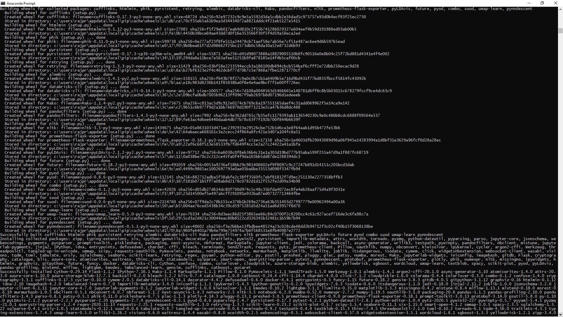 ERROR: Command errored out with exit status 1: · Issue #964 · pycaret/pycaret · GitHub