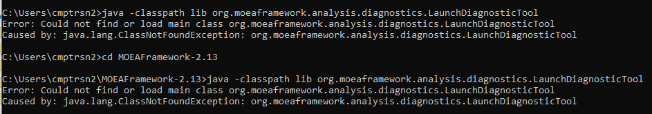 MOEAFramework Setup Help · Issue #255 · MOEAFramework/MOEAFramework · GitHub