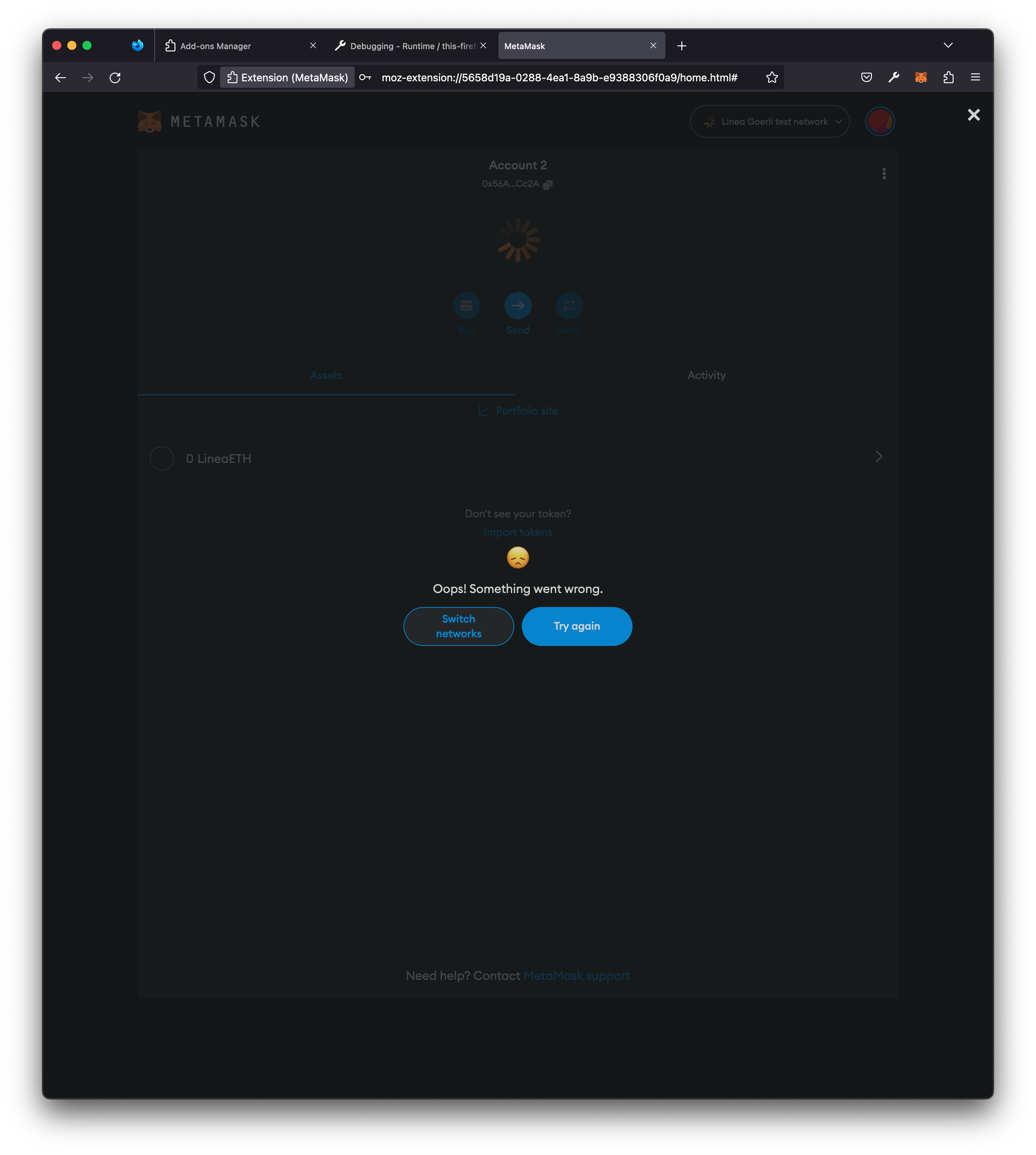 [Bug]: Cannot switch to Linea Goerli test network on Firefox - CORS ...