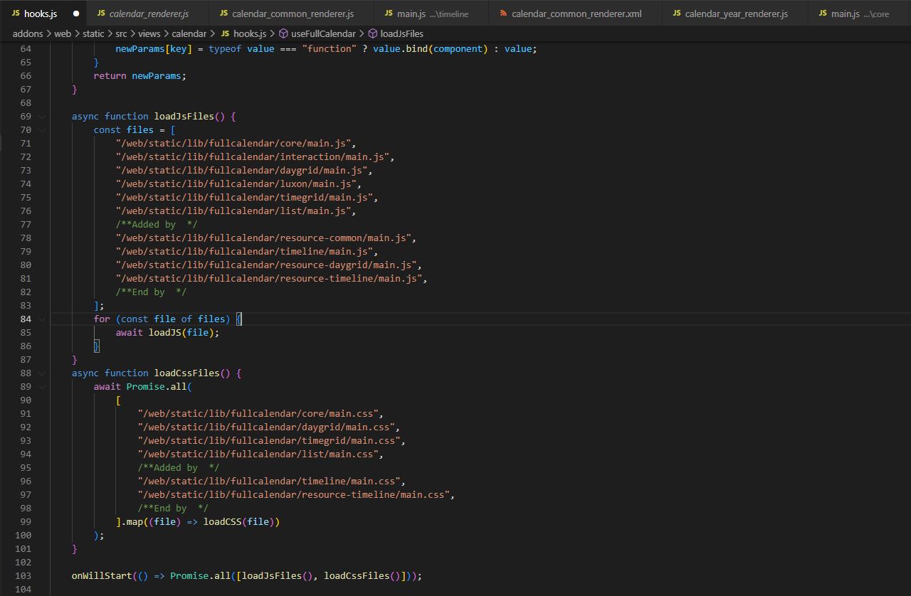 [Error] Had errors when rendering calendar events with timeline day view · Issue #108663 · odoo ...