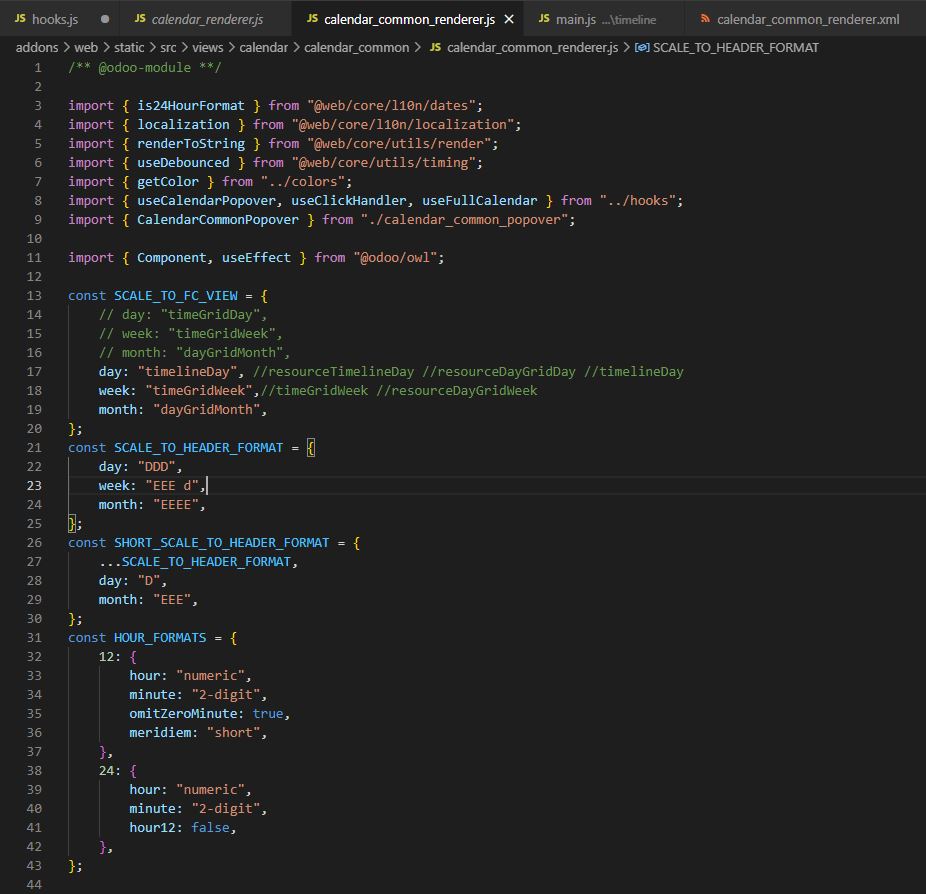 [Error] Had errors when rendering calendar events with timeline day view · Issue #108663 · odoo ...