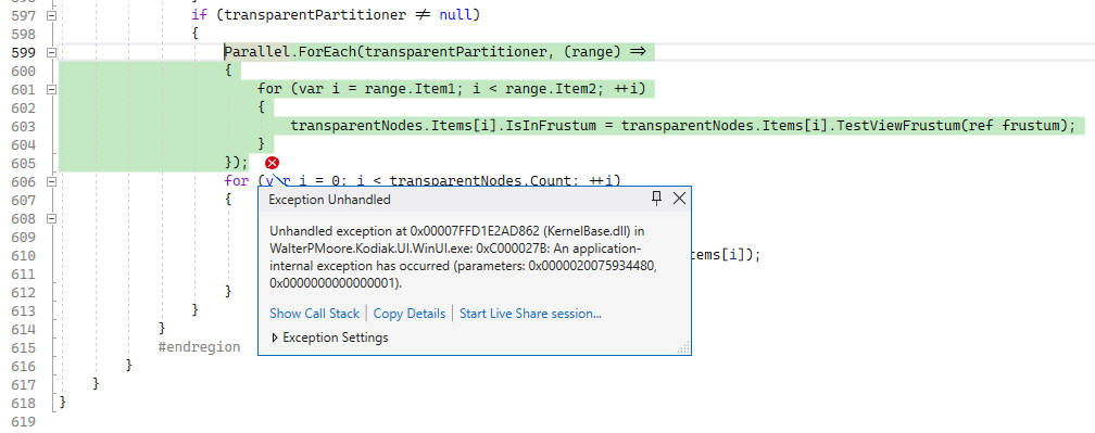 Unhandled Win32 Exception in AsyncActionWaitable (WinUI) · Issue #1977 · helix-toolkit/helix ...