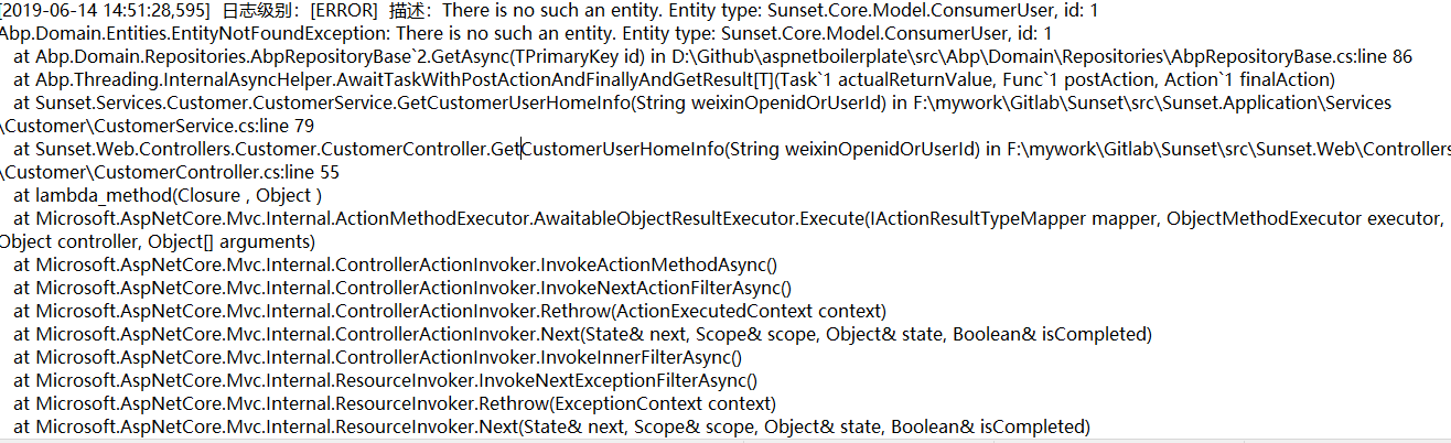 EntityNotFoundException:There is no such an entity · Issue #4615 · aspnetboilerplate ...
