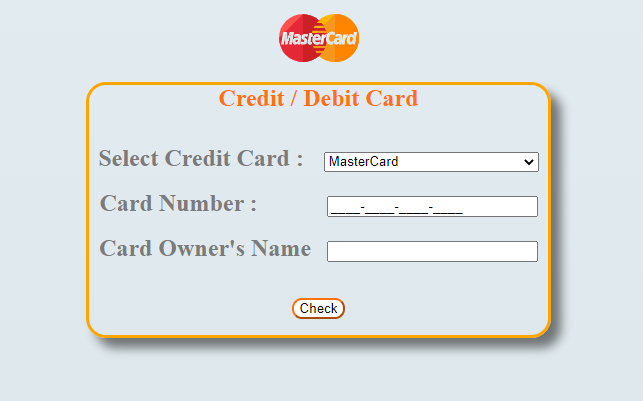GitHub - onuraltuntasb/check-card: This is web app to understand which ...