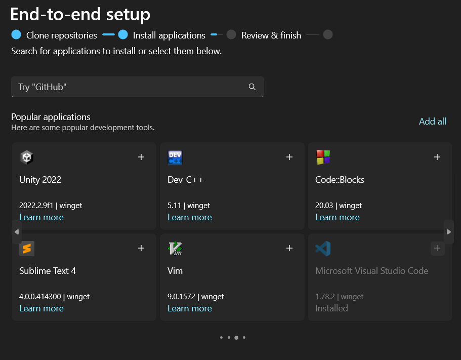 Application installation screen should be smarter about already installed apps · Issue #717 ...