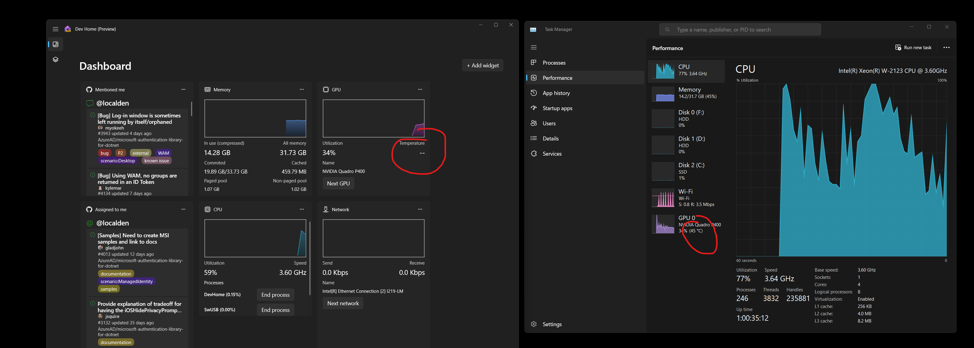 GPU temperature is never reported · Issue #739 · microsoft/devhome · GitHub